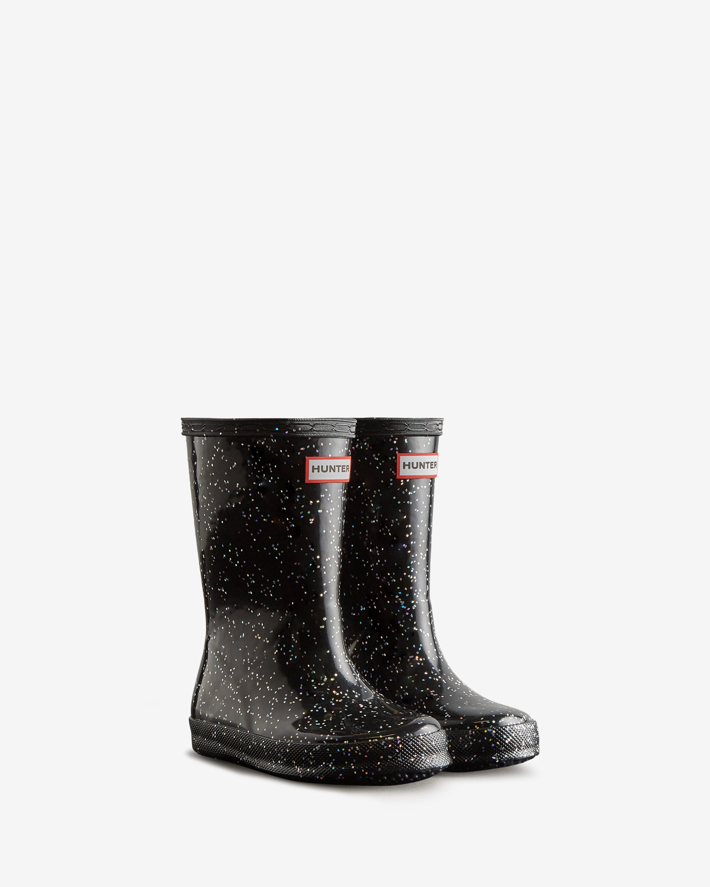 Hunter Boots Kids First Classic Giant Glitter Rain Boot Black – Hunter ...
